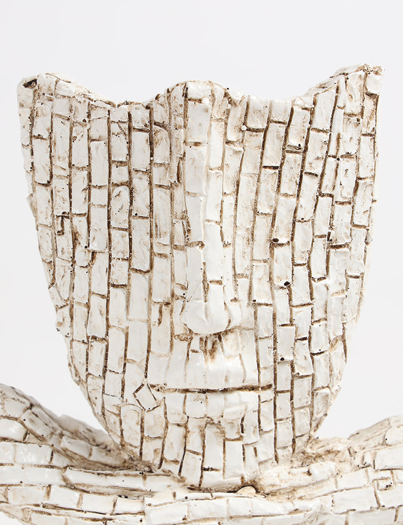 Abstract Surreal Scholar Resin Sculpture – Vayu Earth